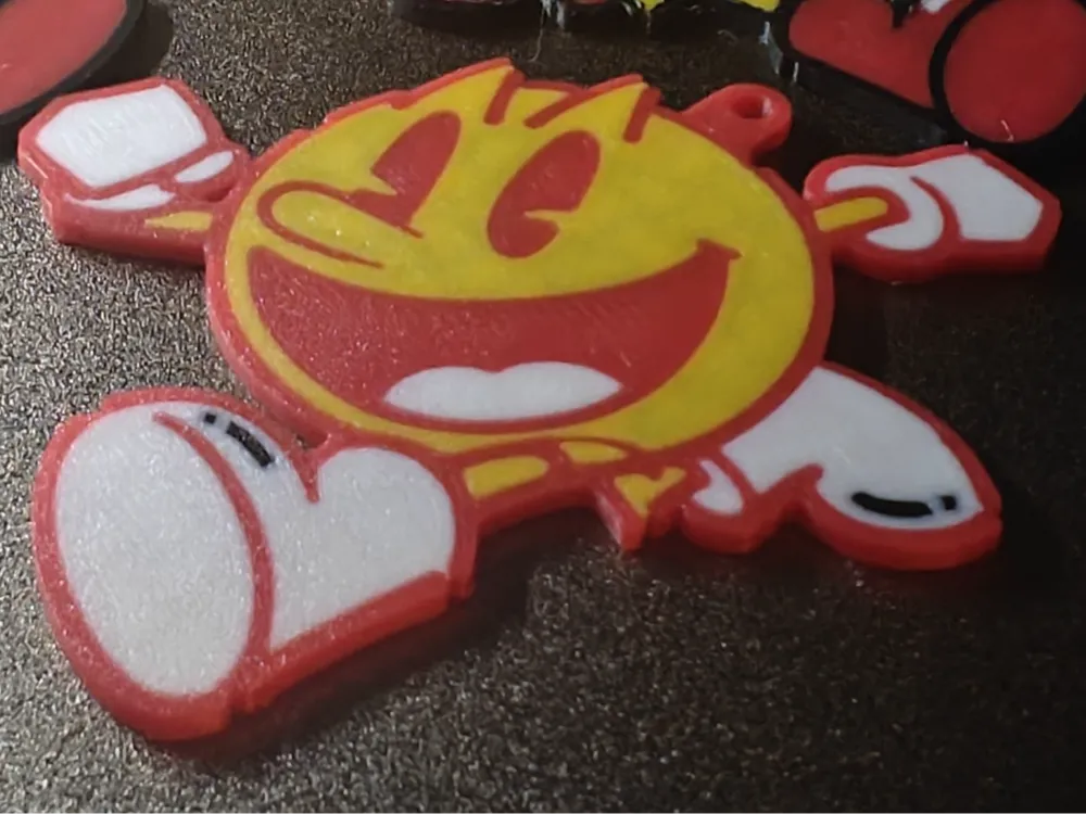 Paciman keychain, Pac-man's long lost cousin by Radical3D - MakerWorld