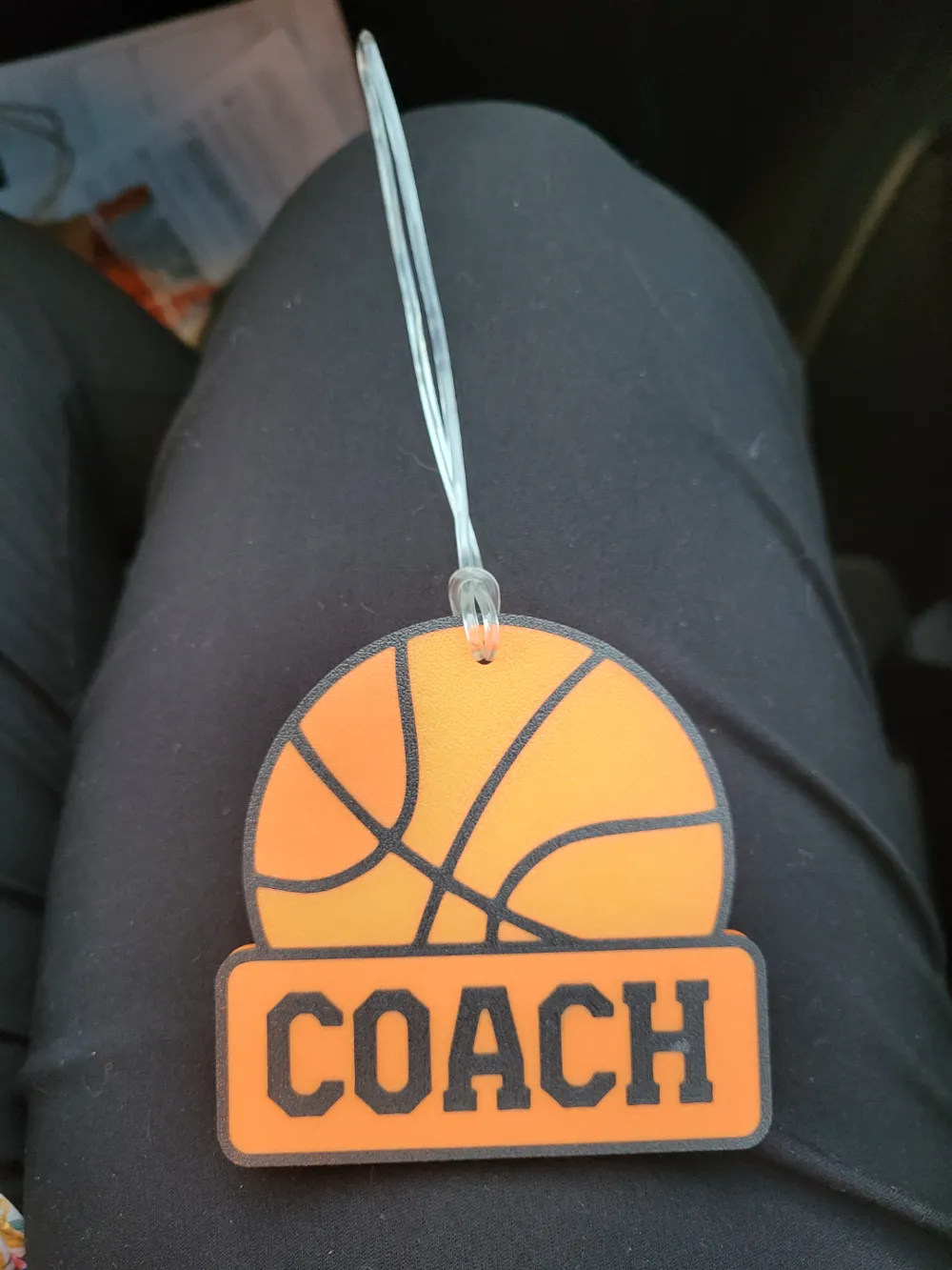 Basketball Player Coach Bag Tag Ornament by STEMStarters - MakerWorld