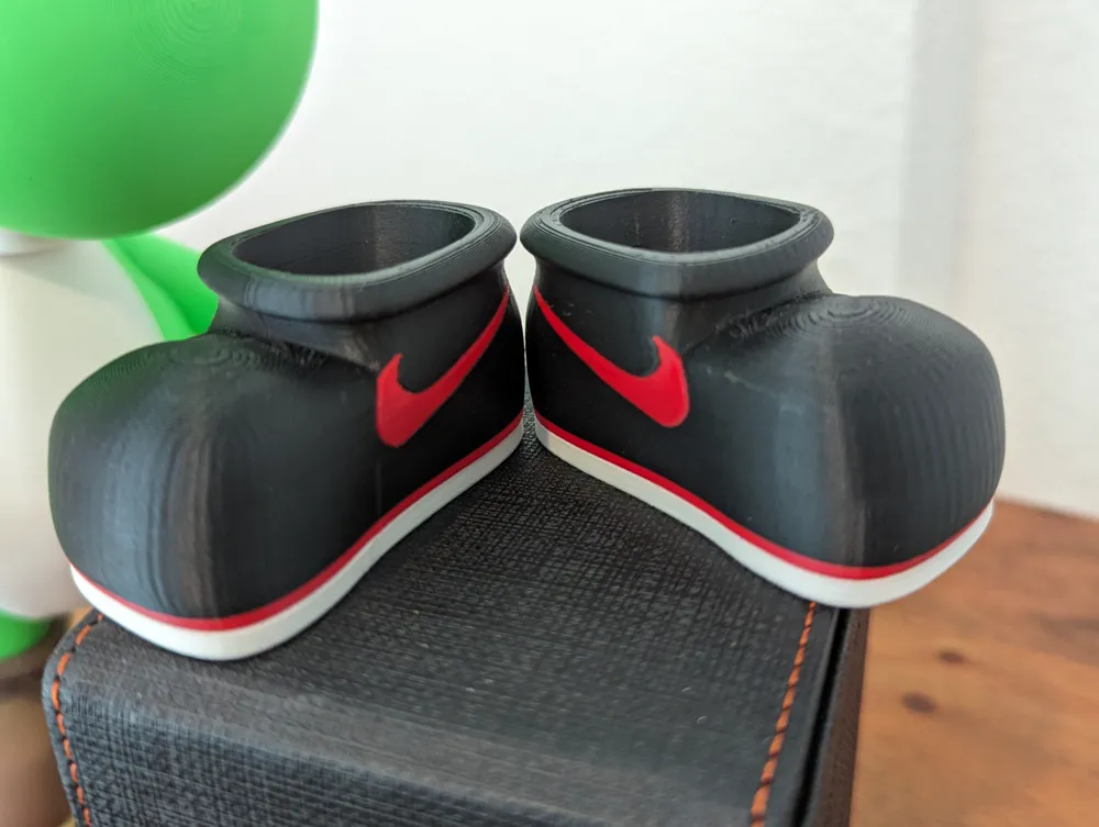 Yoshi's got clean KICKS! Nike Air Force One sneakers for Yoshi model ...