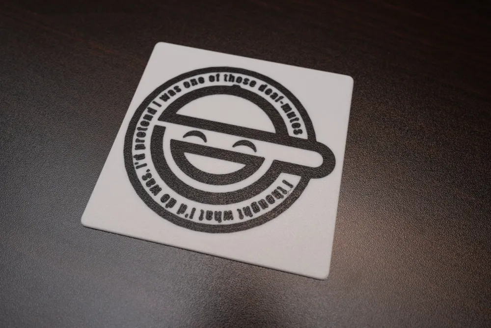 Laughing Man | Ghost in the Shell coaster by youjin.fox - MakerWorld