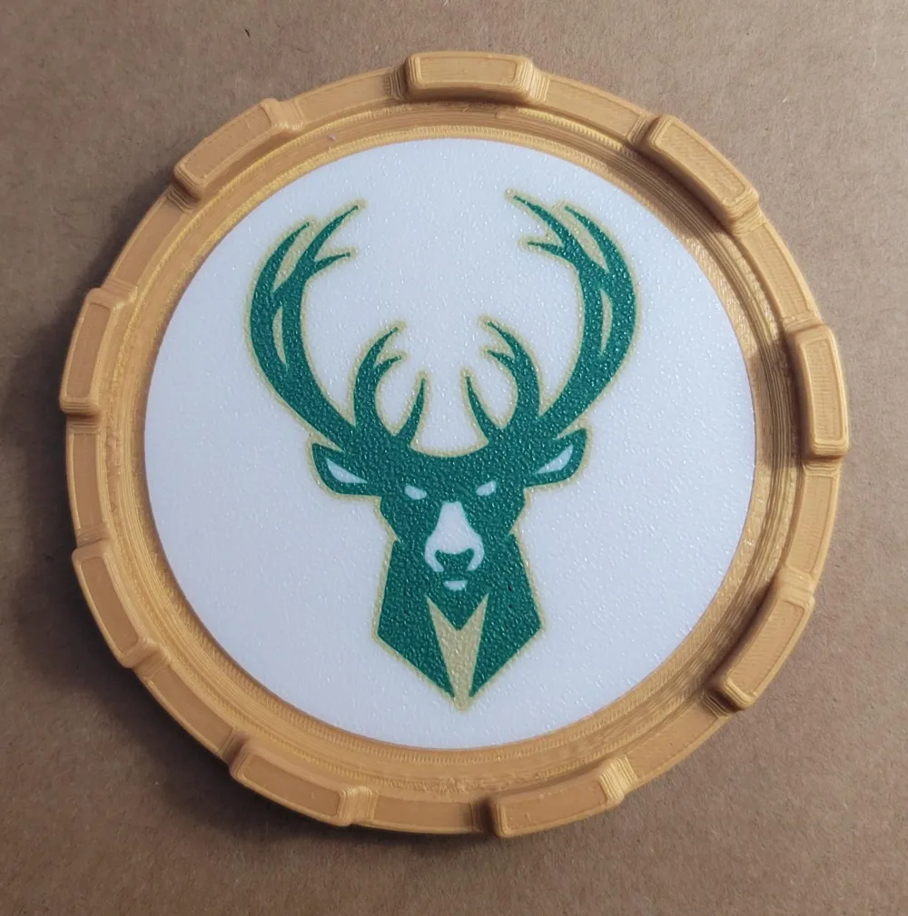 COASTER MASTER INSERT - MILWAUKEE BUCKS by mercadogarzas - MakerWorld