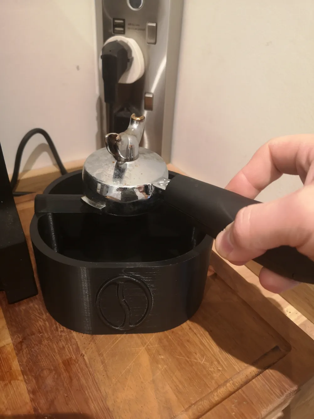 Coffee Knock Box - Espresso Machine Basket Knock Box with Puck Splitter ...