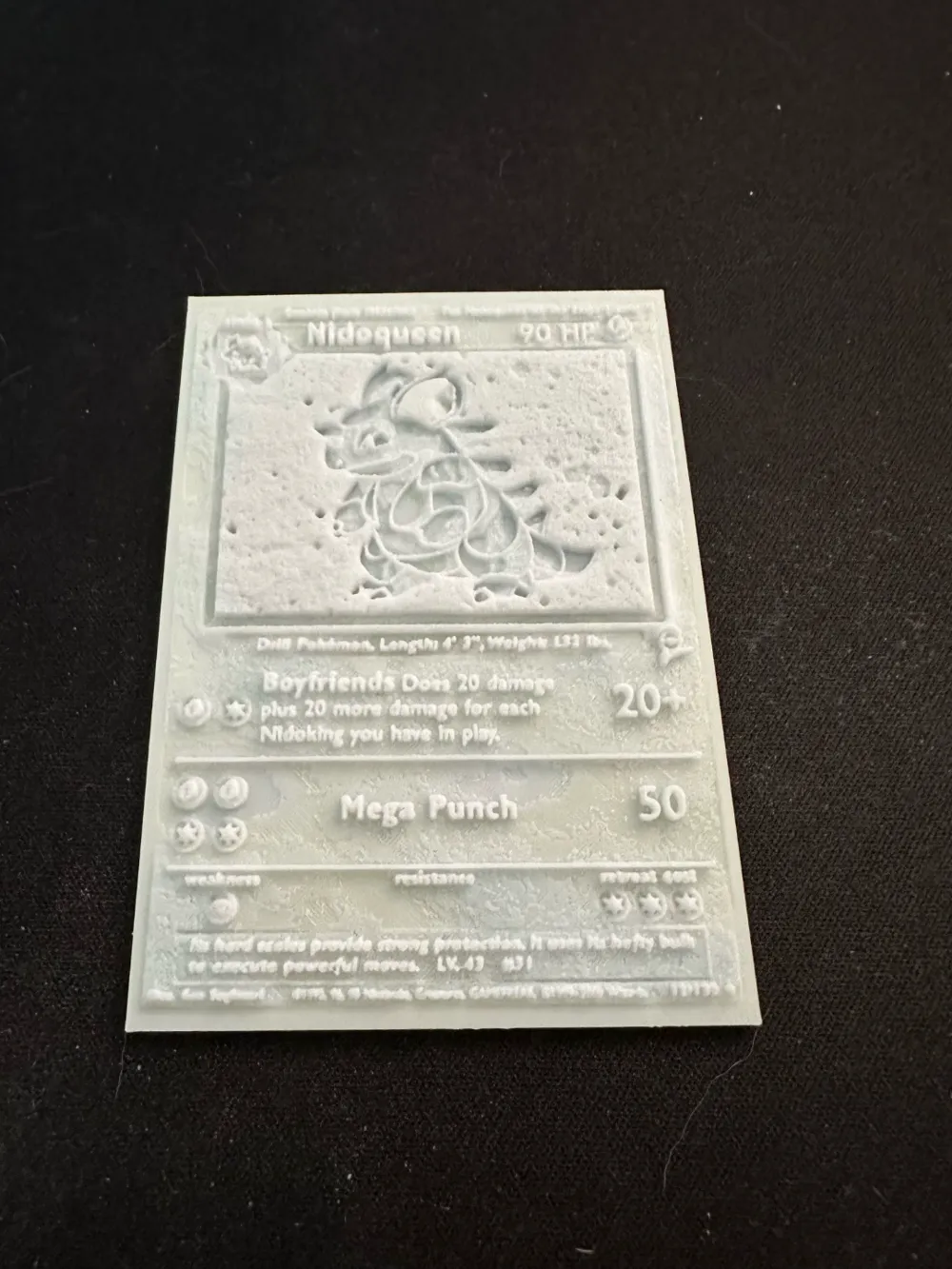 Nidoqueen Pokemon Card Lithophane by thatguy08 - MakerWorld