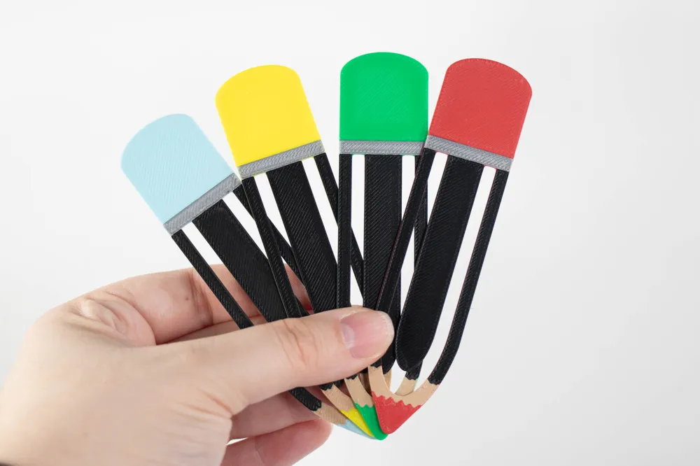 Colored Pencil Bookmark - Free 3D Print Model - MakerWorld