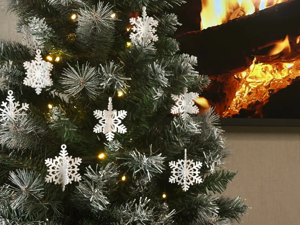 3D Snowflake Puzzle Snap-Fit New Year's decor prt2 - Free 3D Print ...