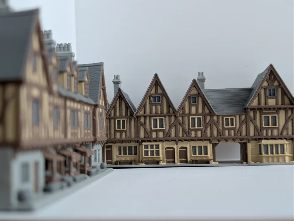 Medieval Timber Row Houses – Northern French Style - Free 3D Print ...