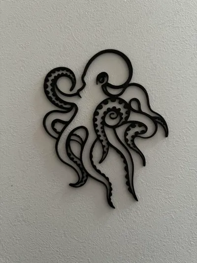 Octopus 2D Wall art by peterkova2 - MakerWorld