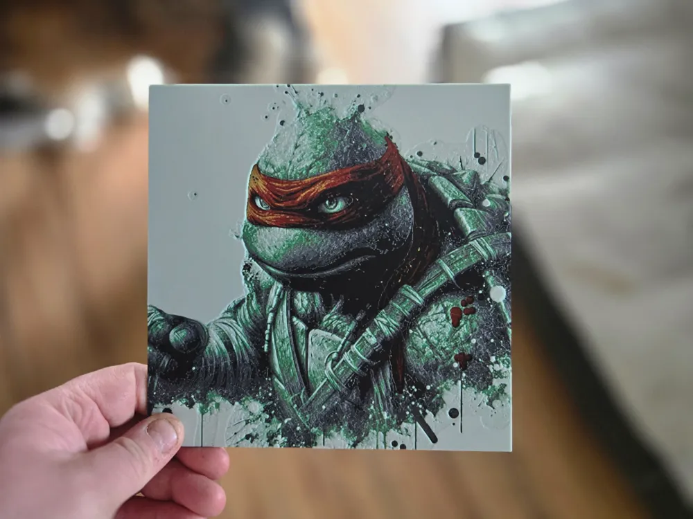 Graffiti TMNT (Raphael) Hueforge by 3Ree Printing MakerWorld: Download ...