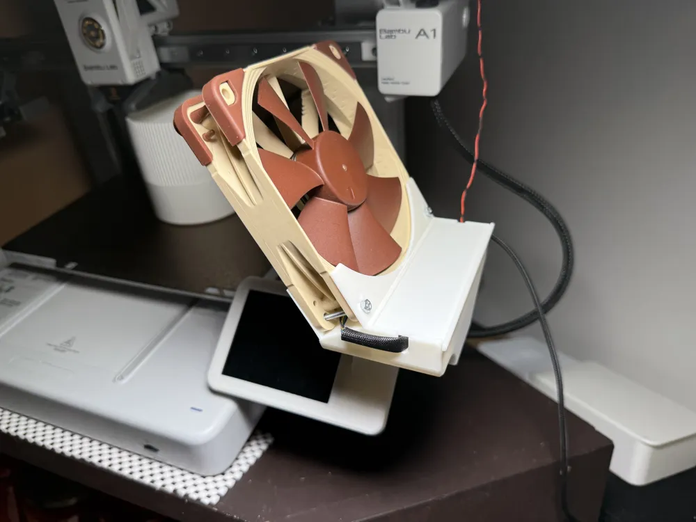 Bambu Lab A1 Fan Holder (Attached to the Screen) - Free 3D Print Model ...