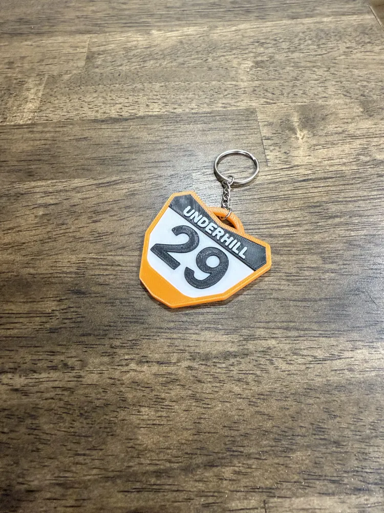 Mx Number Plate Editable Keychain/Ornament - Free 3D Print Model ...