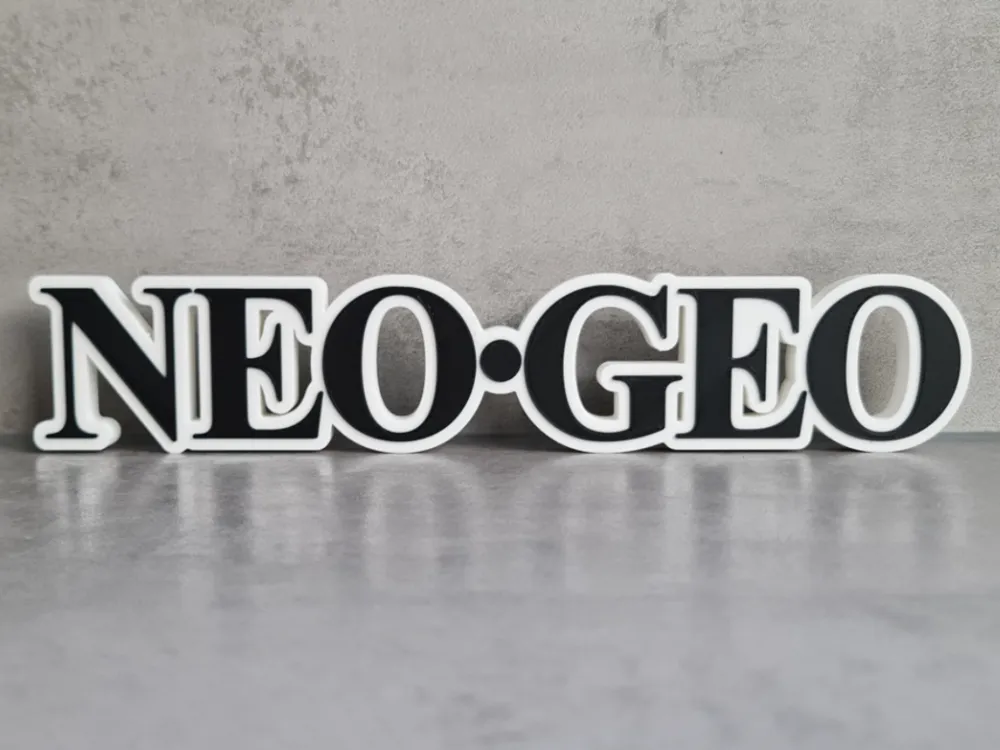 Neo Geo Logo / Sign - Free 3D Print Model - MakerWorld