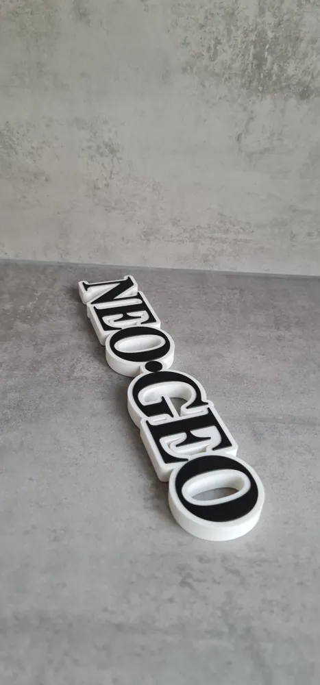 Neo Geo Logo / Sign - Free 3D Print Model - MakerWorld