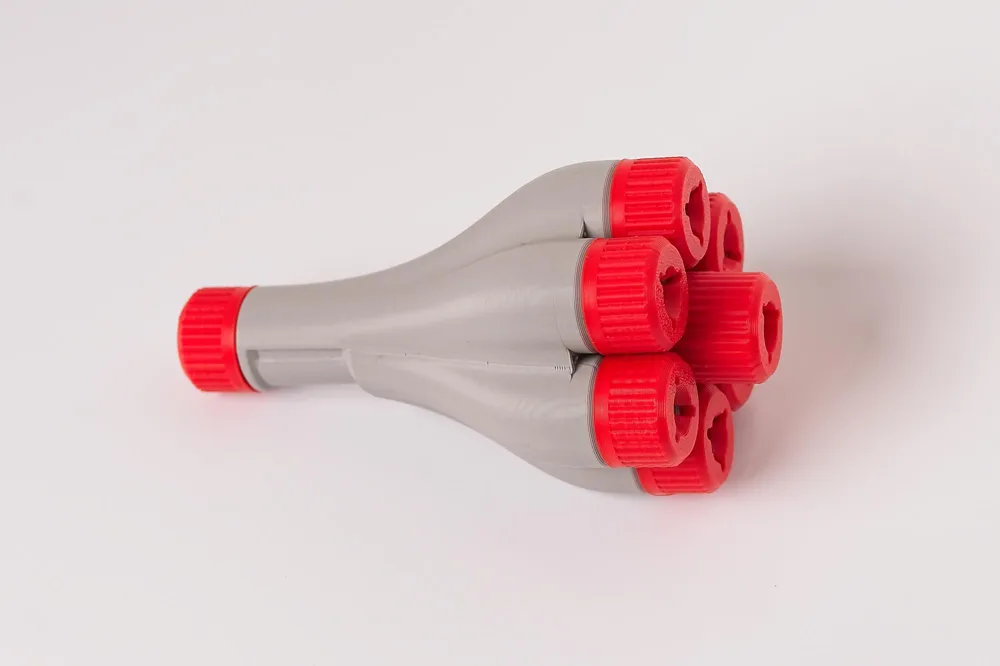 1 to 7 PTFE tube splitter by SirPrintAlot MakerWorld: Download Free 3D ...