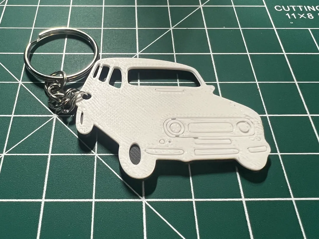Keychain - Two-tone 4L Silhouette - Free 3D Print Model - MakerWorld