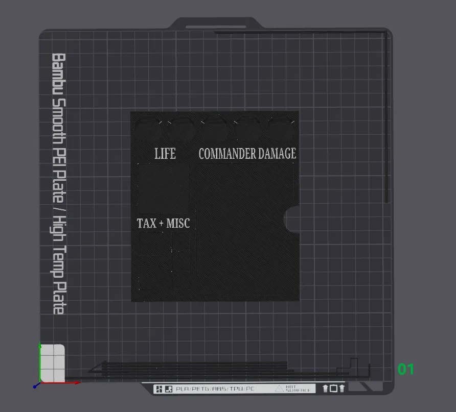 MTG Commander / EDH Tray Remixed by TheMakerSphere - MakerWorld