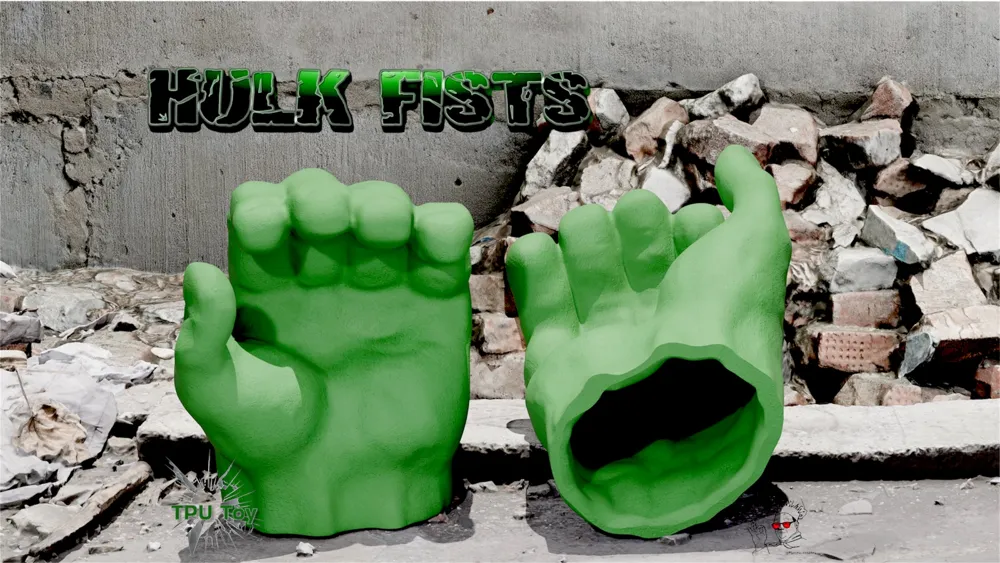 Hulk Fists - Wearable Toy - Free 3D Print Model - MakerWorld
