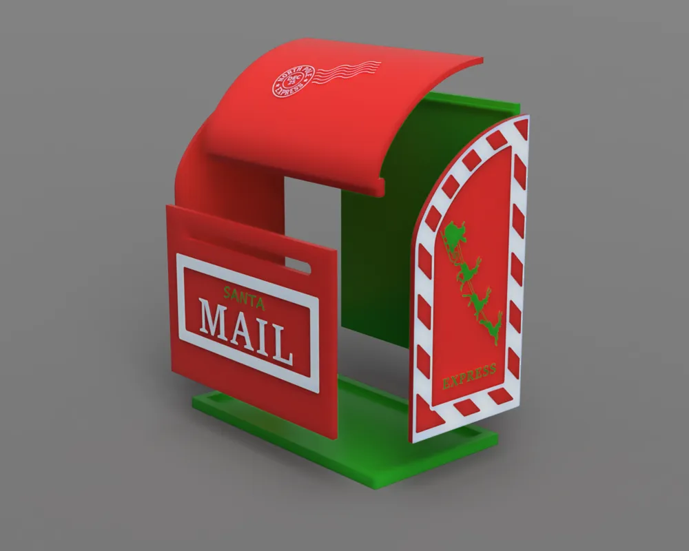 Santa Mailbox by hildi3d - MakerWorld