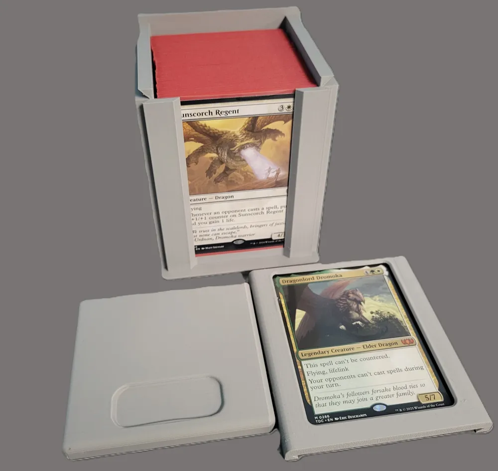 MTG Commander Deck Box - Free 3D Print Model - MakerWorld