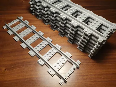 Legos train Track Extra long and extra light - Free 3D Print Model ...