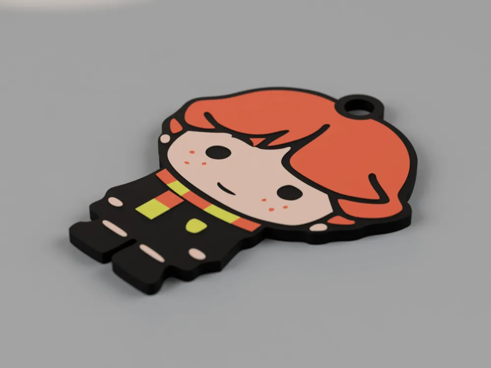 Harry Potter - Ron keychain - 4 colors by jakubhroch - MakerWorld