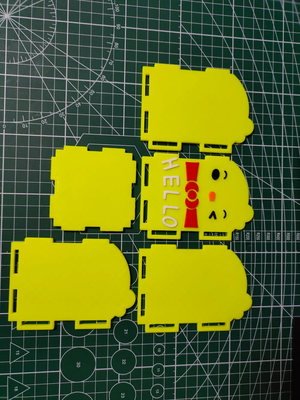 kit card cute chicken pencil case 可爱小鸡组装笔筒 by 3D_CEN岑霸玩物 - MakerWorld