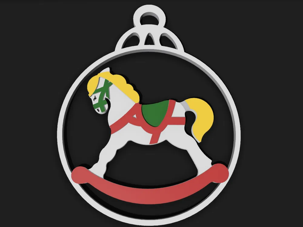 Magic horse in a Christmas ball. by dalma MakerWorld: Download Free 3D ...