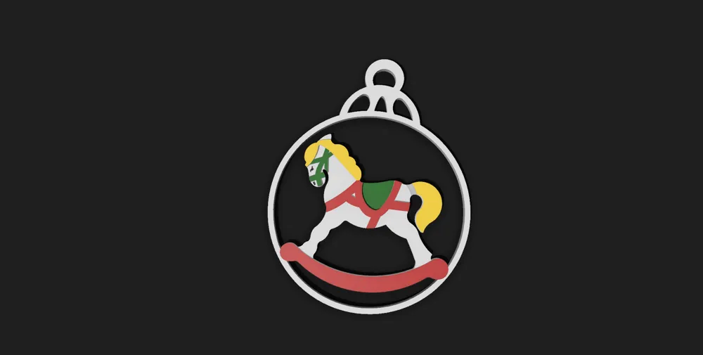 Magic horse in a Christmas ball. by dalma MakerWorld: Download Free 3D ...