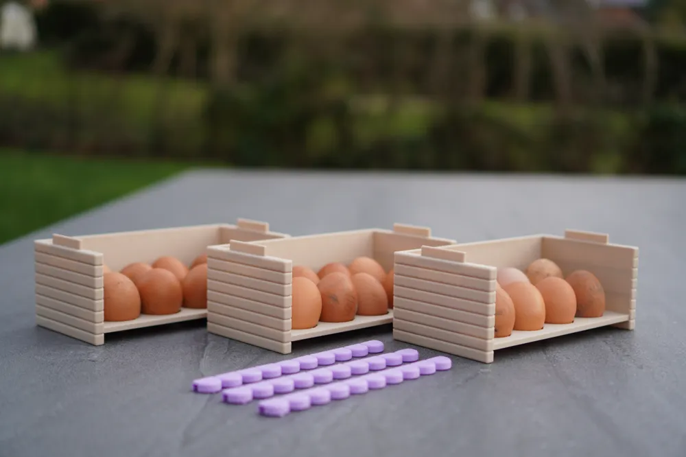 Stackable Egg Rack by ArtK - MakerWorld