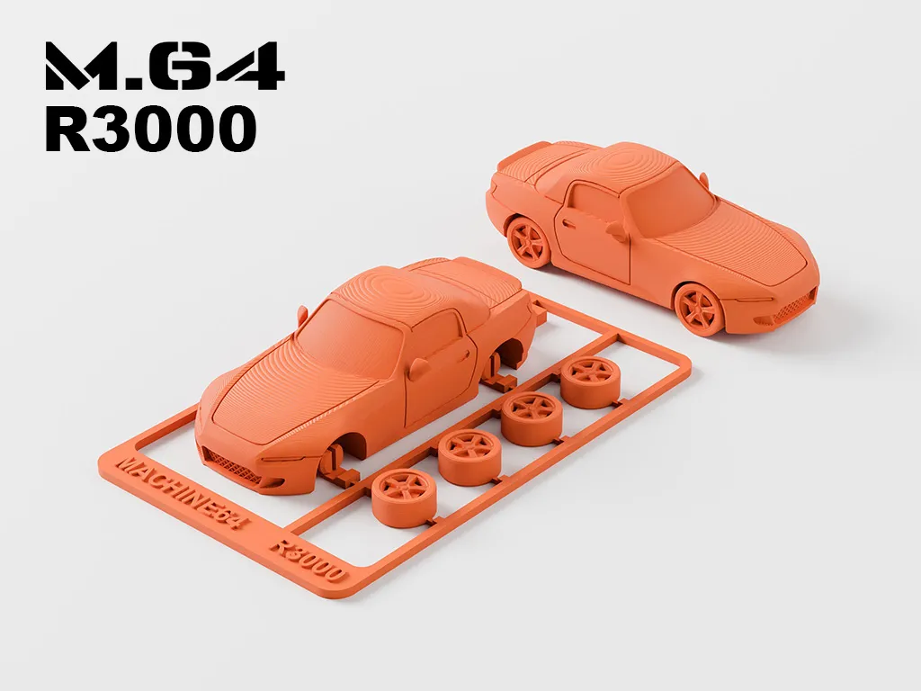 M64 R3000 1:64 Scale Car Kit Card - Free 3D Print Model - MakerWorld