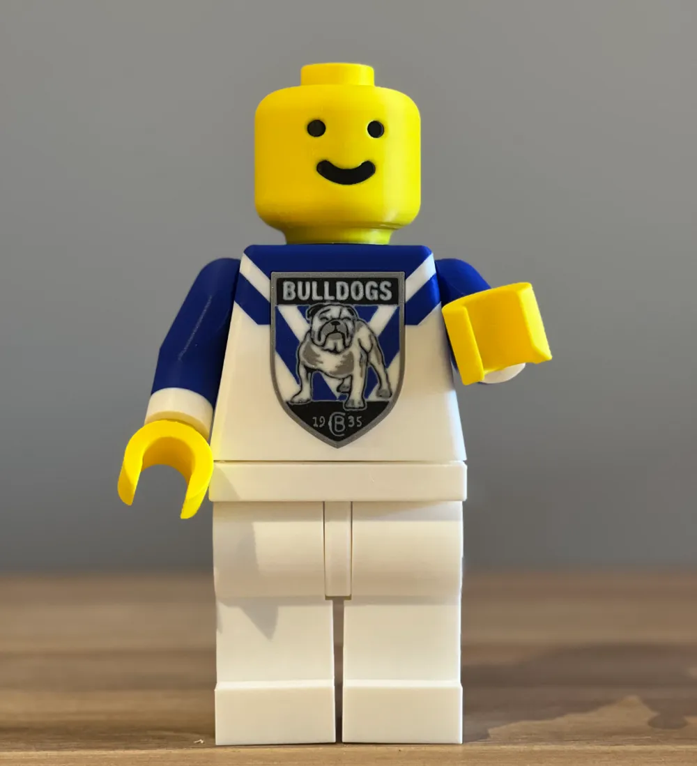 NRL Brickman - Canterbury Bulldogs - Free 3D Print Model - MakerWorld