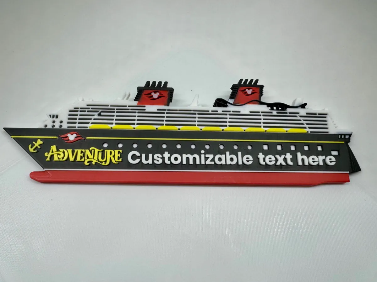 Gen 1 - DCL Ship Magnets (Customizable Text) - Free 3D Print Model ...