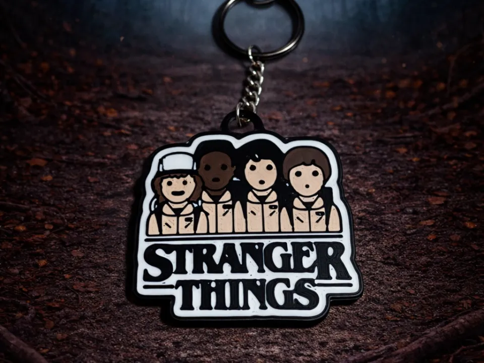 Stranger Things inspired keychain - Free 3D Print Model - MakerWorld