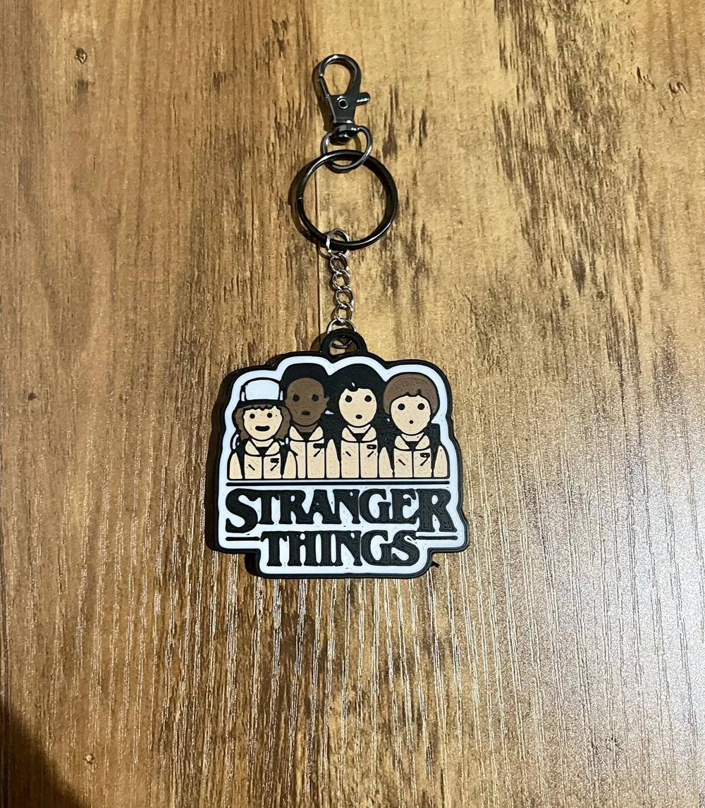 Stranger Things inspired keychain - Free 3D Print Model - MakerWorld