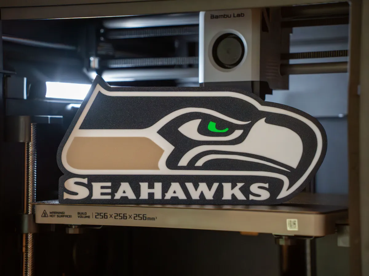 Seahawks Lightbox - Free 3D Print Model - MakerWorld