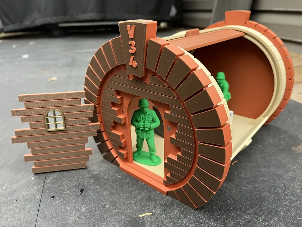 Vault / Bunker Play Set Diorama Background - Free 3D Print Model ...