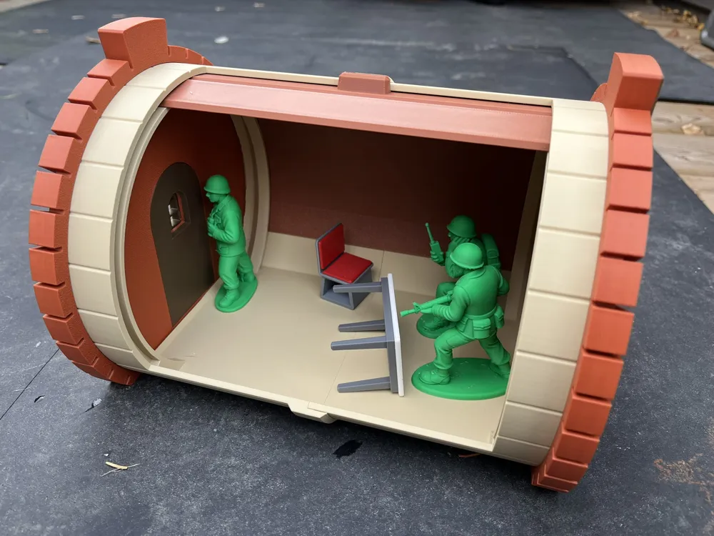 Vault / Bunker Play Set Diorama Background - Free 3D Print Model ...