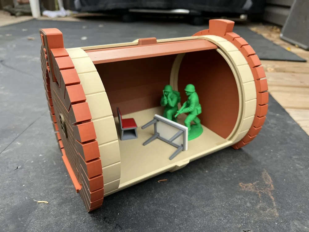 Vault / Bunker Play Set Diorama Background - Free 3D Print Model ...