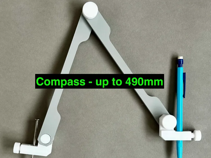 Large Compass - up to diameter 490mm by ManuZiloop - MakerWorld