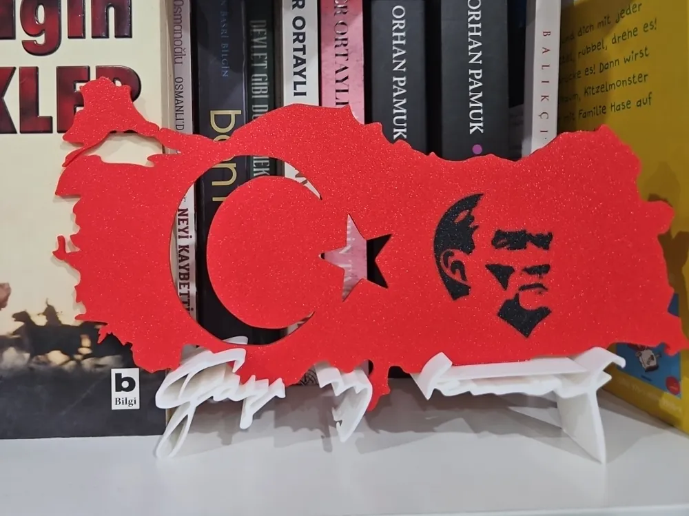 Atatürk Turkey signature decoration by EndofByzanz MakerWorld: Download ...