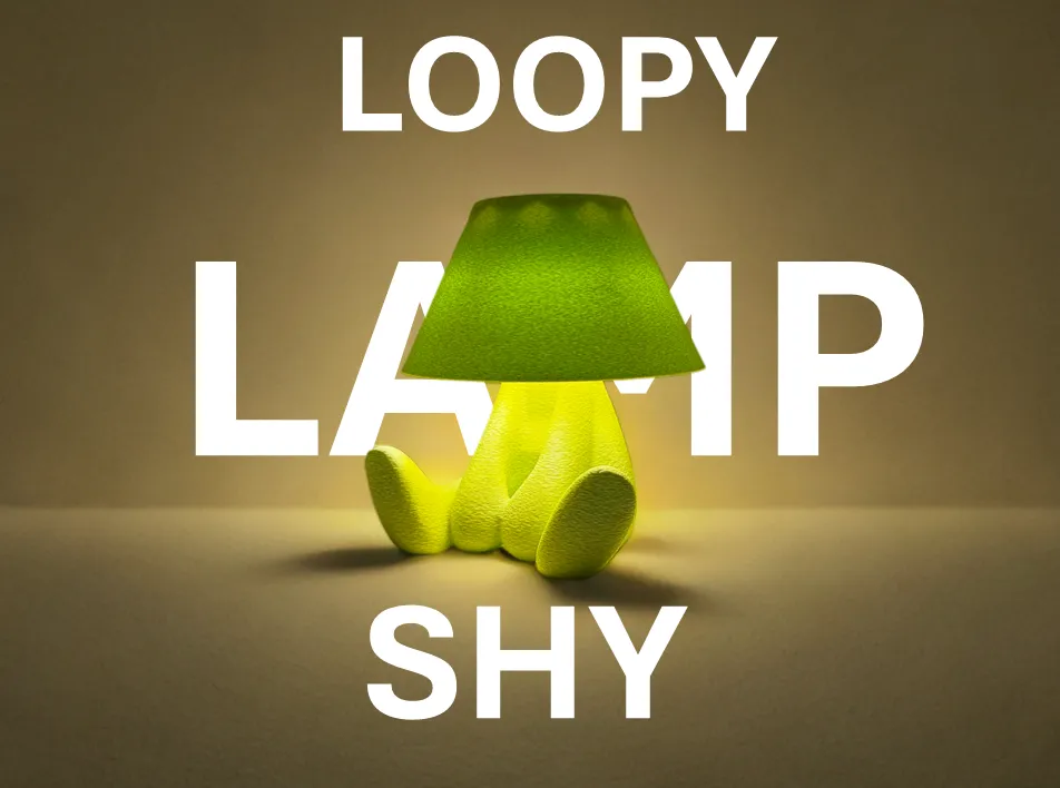 LOOPY LAMP - LAZY (LED LAMP KIT - MH001 - KC007) - Free 3D Print Model ...