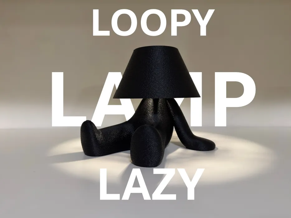 LOOPY LAMP - LAZY (LED LAMP KIT - MH001 - KC007) - Free 3D Print Model ...