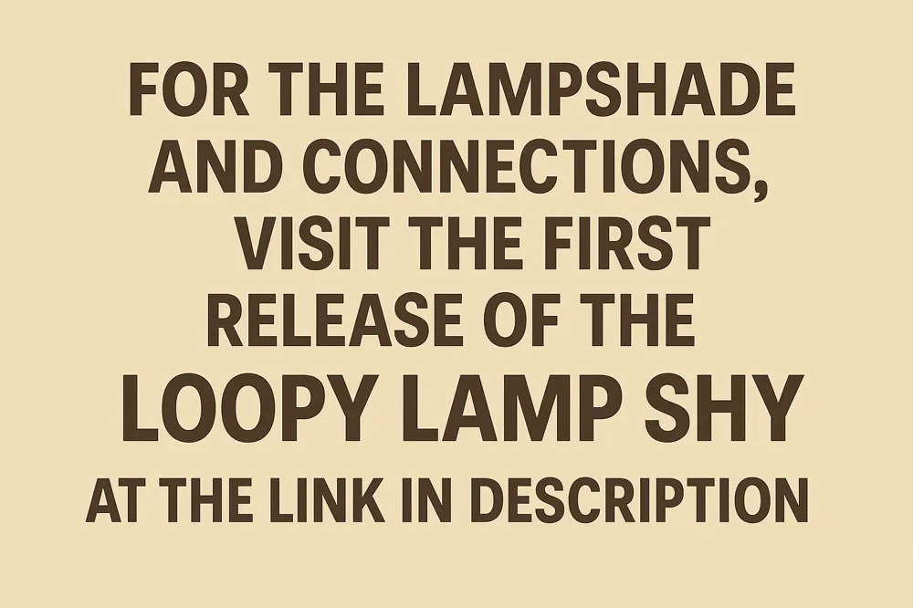 LOOPY LAMP - LAZY (LED LAMP KIT - MH001 - KC007) - Free 3D Print Model ...