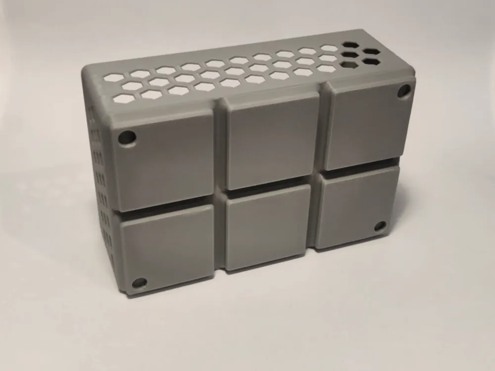 Gridfinity Bin 2x3 - Hex Wall Remixed by Levi Moore MakerWorld ...