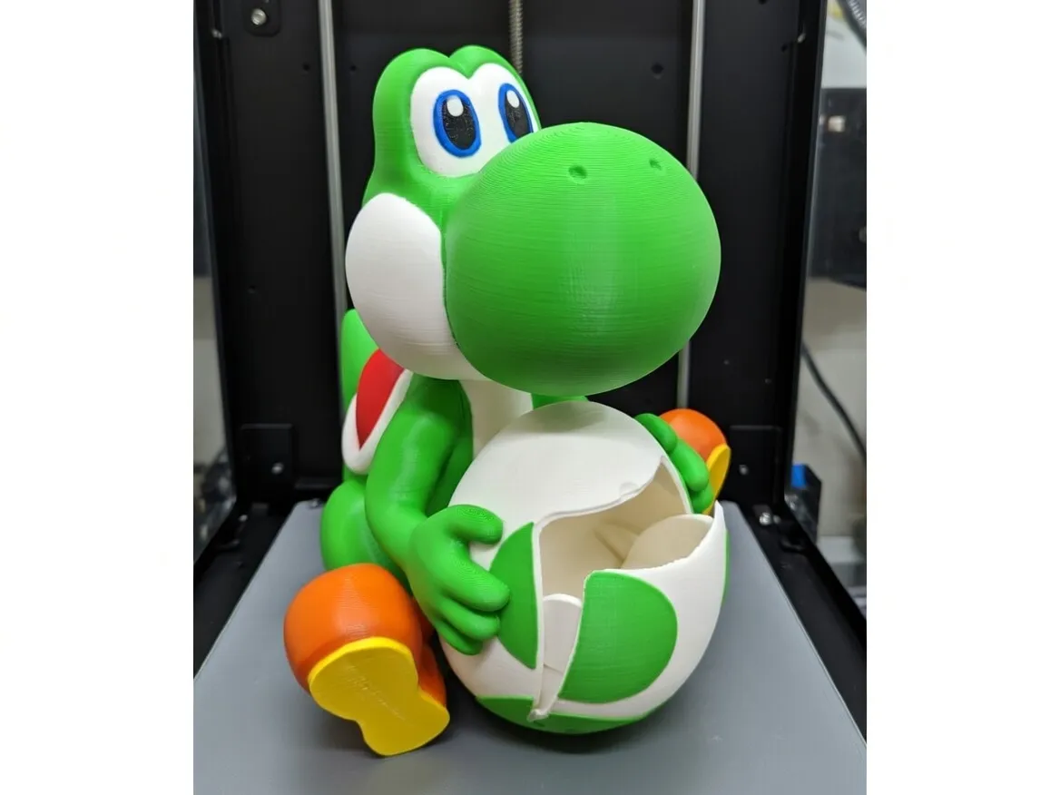 Yoshi Popcorn Bucket - Free 3D Print Model - MakerWorld