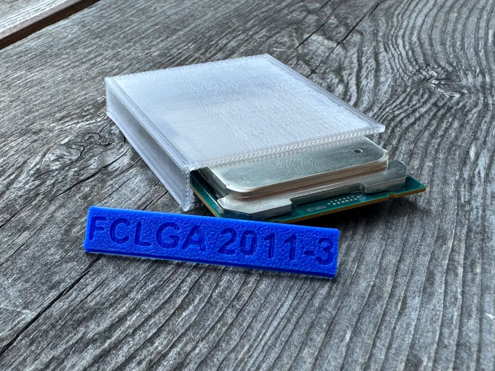 Intel Xeon LGA 2011-3 CPU protection case box by John Connor - MakerWorld