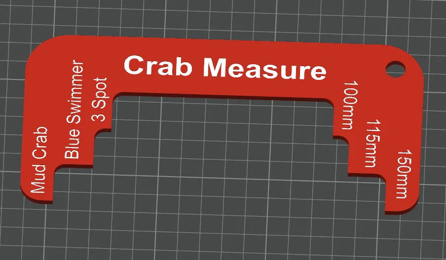Crab Measure (QLD Australia) by Woodsy - MakerWorld
