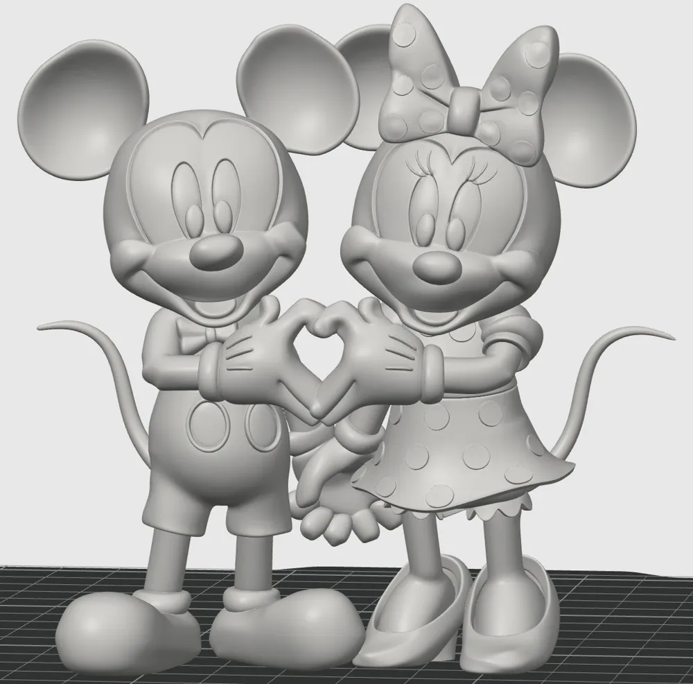 Mickey & Minnie Love- San Valentin Special Edition - Free 3D Print ...