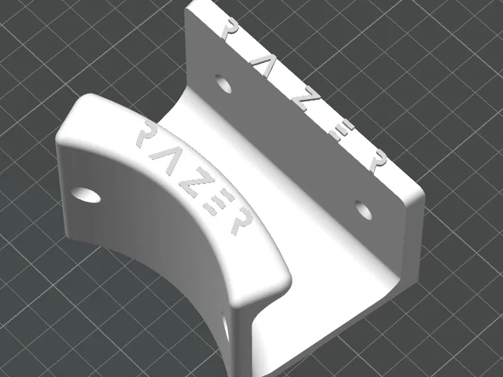 RAZER Headphones hanger / holder - under-desk by LucaN79 - MakerWorld
