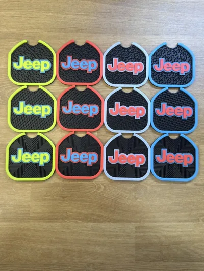 Jeep Wrangler+Gladiator Car Coasters_2018+ by Ready2Print_3D - MakerWorld