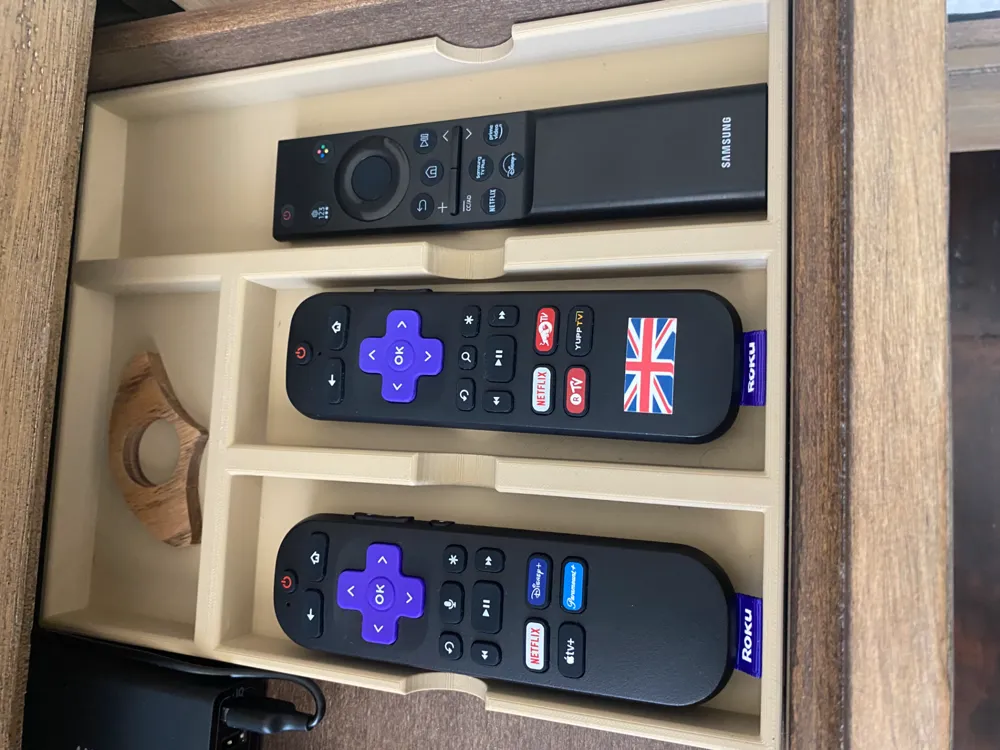 Bedside Table Remote Control Tray by lewiscollins03 - MakerWorld